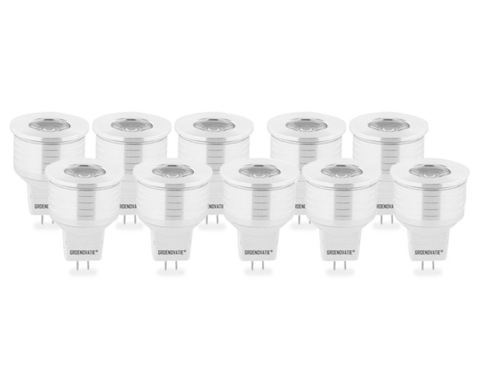 GU4 / MR11 LED Spot 3W Warm Wit Dimbaar 35mm 10-Pack - Lamp #1 GU4 / MR11 LED Spot 3W Warm Wit Dimbaar 35mm 10-Pack - Lamp #1