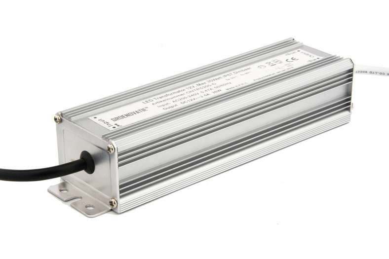 LED Transformator 12V, Max. 30 Watt, Waterdicht IP67, Dimbaar - Lamp #1